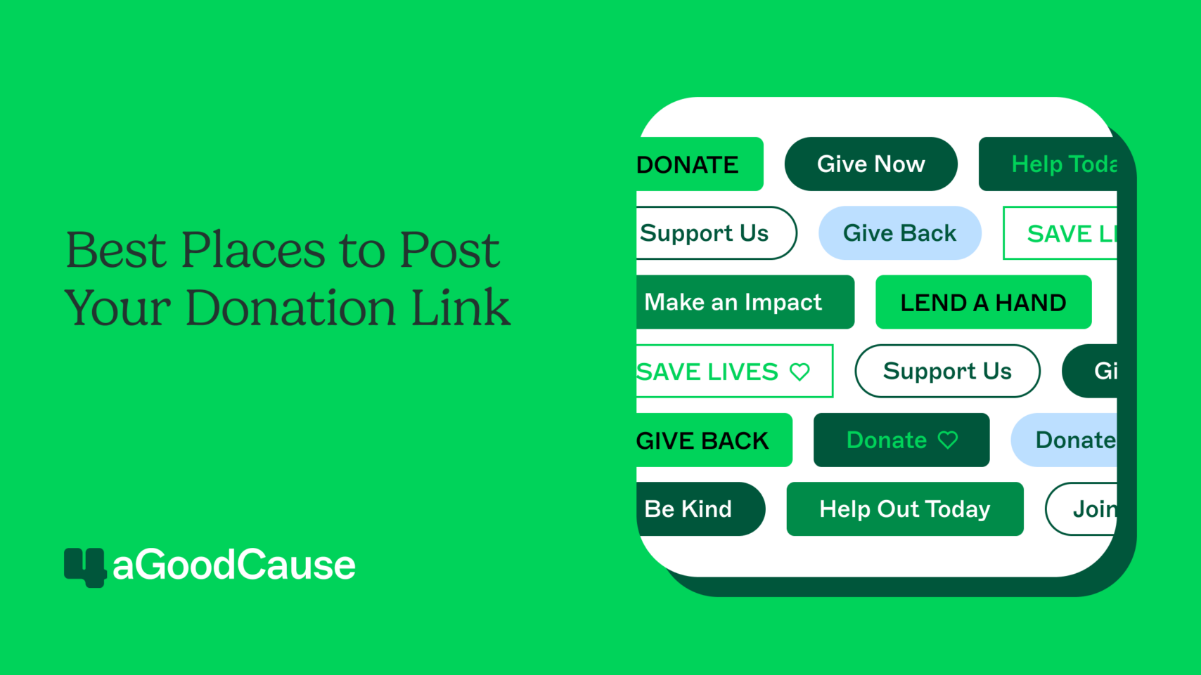 10 places to put a link to your online donation page | 4aGoodCause