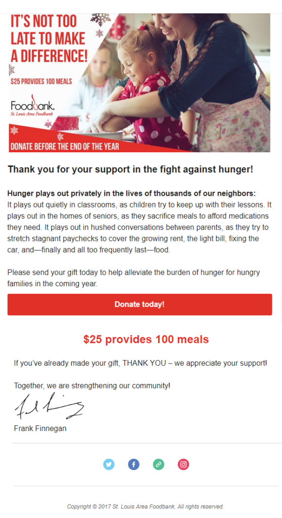5 more examples of great fundraising emails | 4aGoodCause