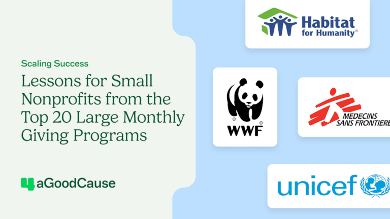 Monthly Giving Program Examples: 20 Inspiring Ideas | 4aGoodCause